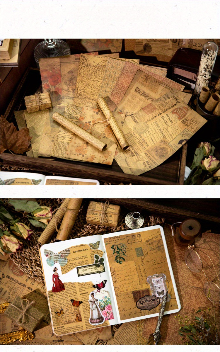 Old Dream Time Series Retro Material Package Retro Map - Temu