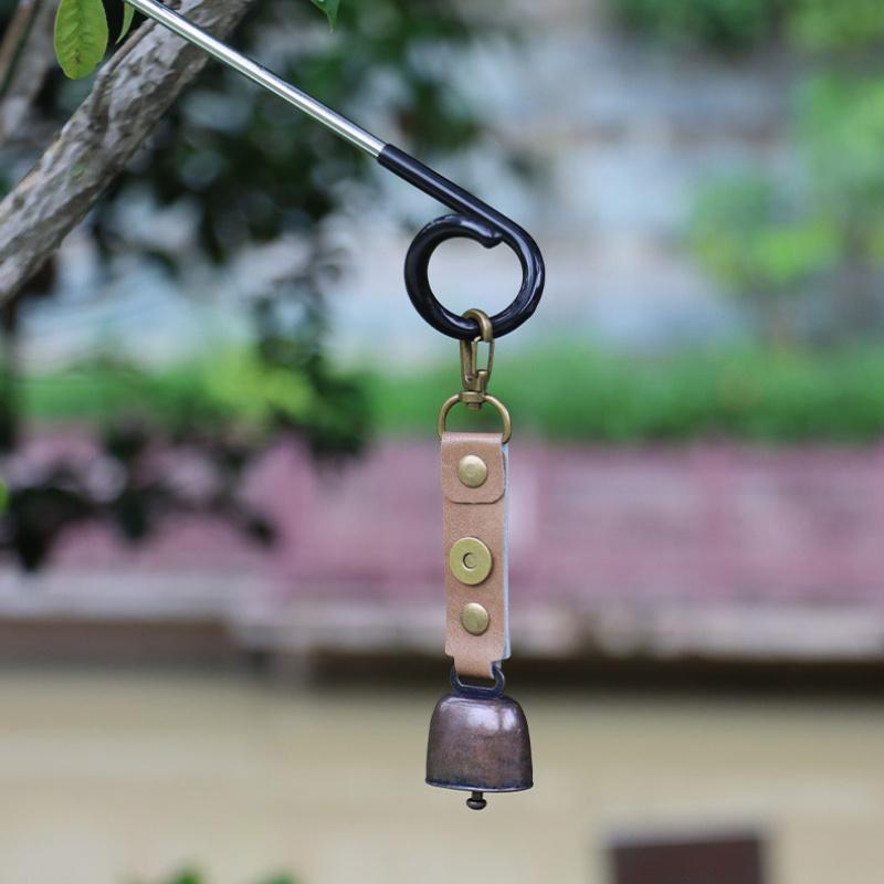 1pc outdoor bell shaped pendant accessory with keychain for camping ...