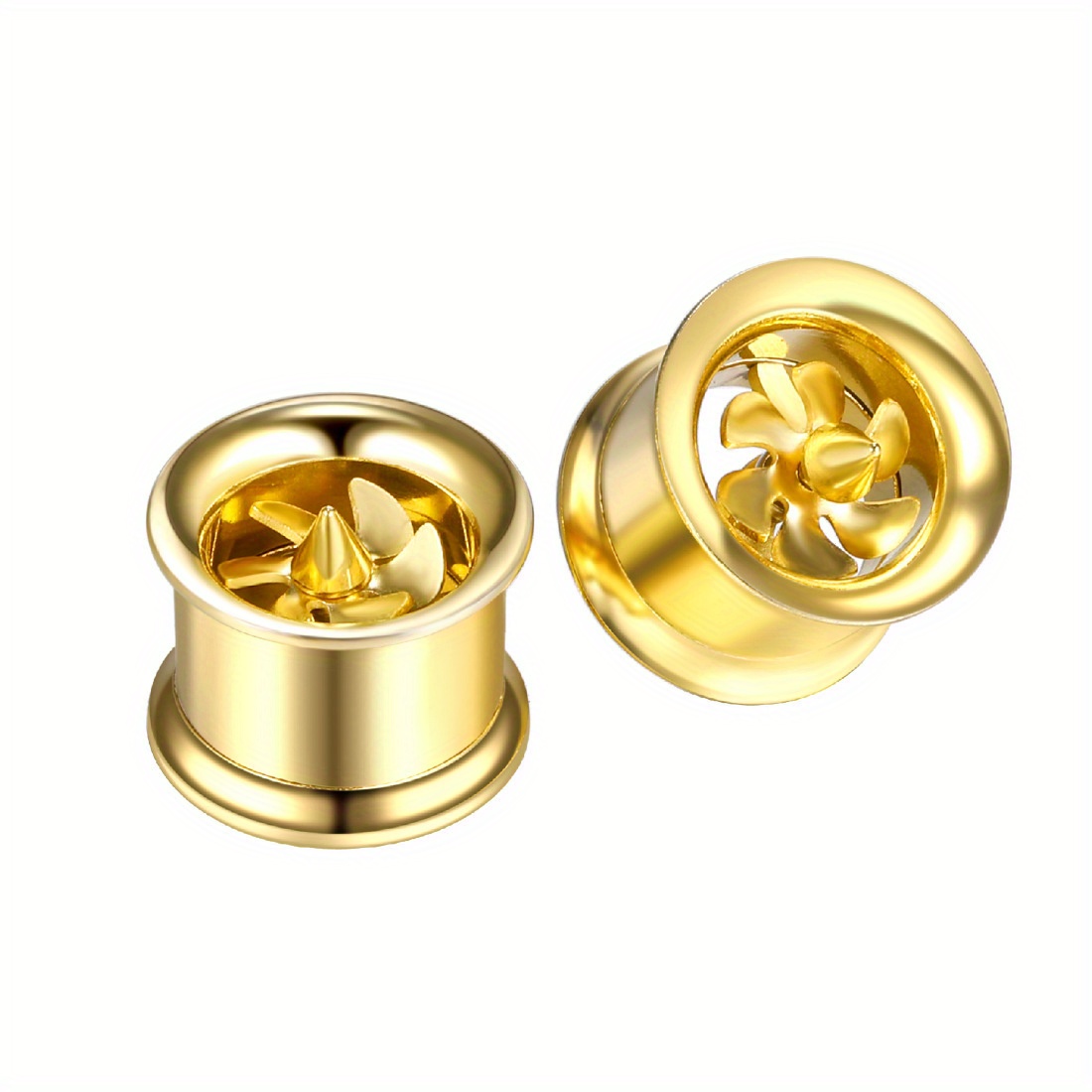 Ear Tunnels Stretching Plugs Stainless Steel Double Flared - Temu ...