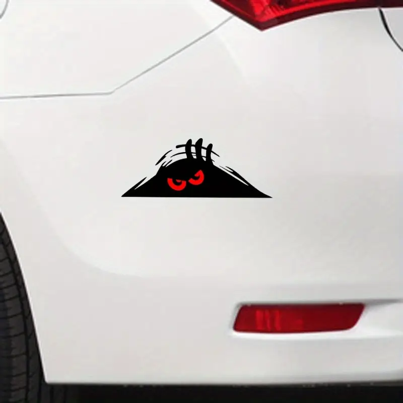 Funny Red Eyed Monster Peeping Sticker Car Bumper Window Temu Australia