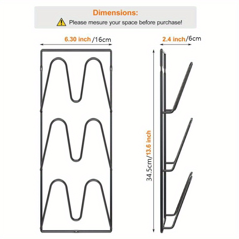 Pot Lid Holders Pot Cover Rack Wall Hanging Non perforated - Temu Australia