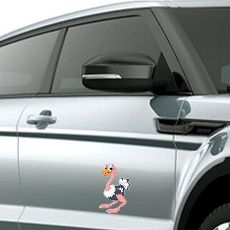 Cute Ostrich Cartoon Animal Vinyl Car Sticker Window Decal - Temu Australia