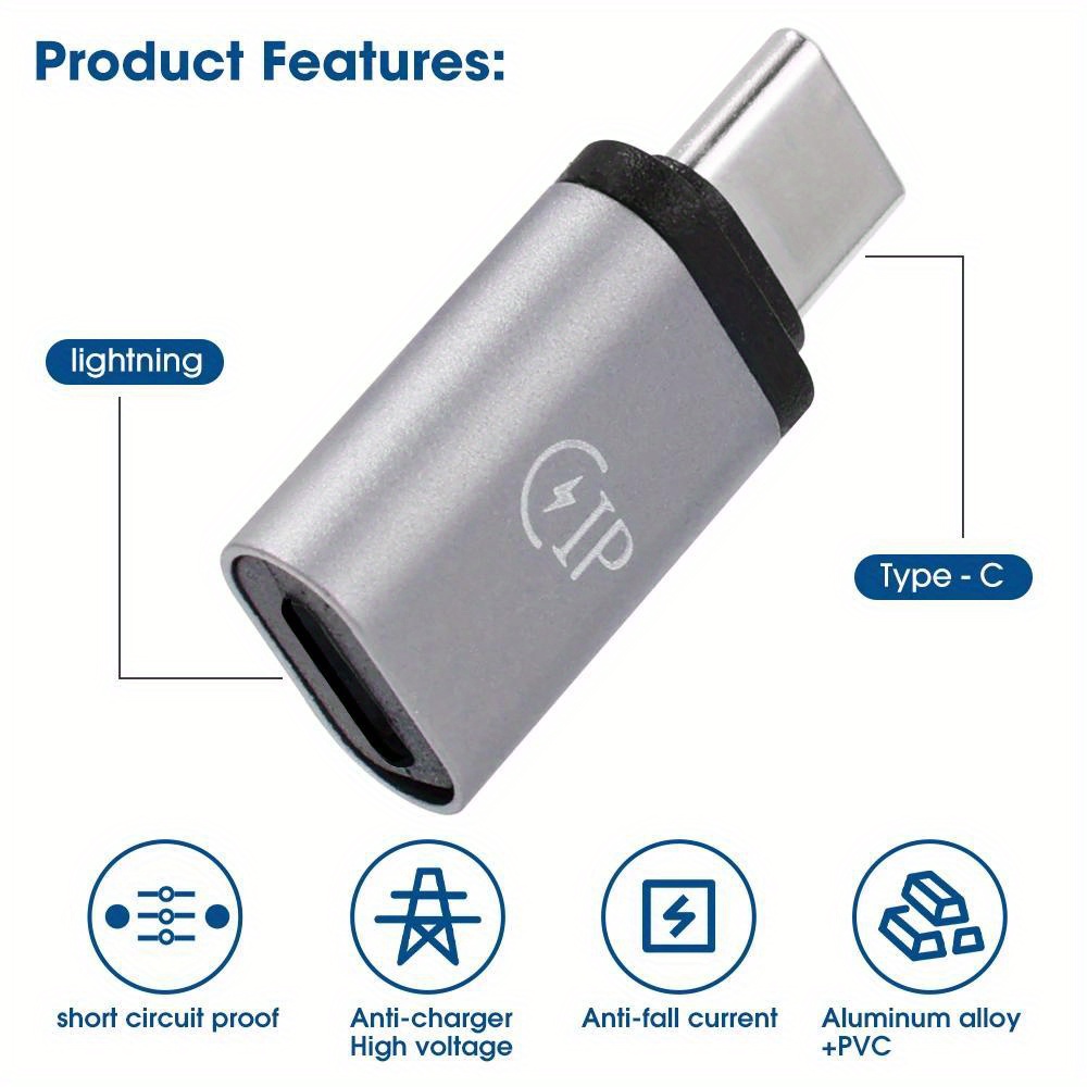 Universal Type c Phone Charging Adapter Female Usb C Male - Temu