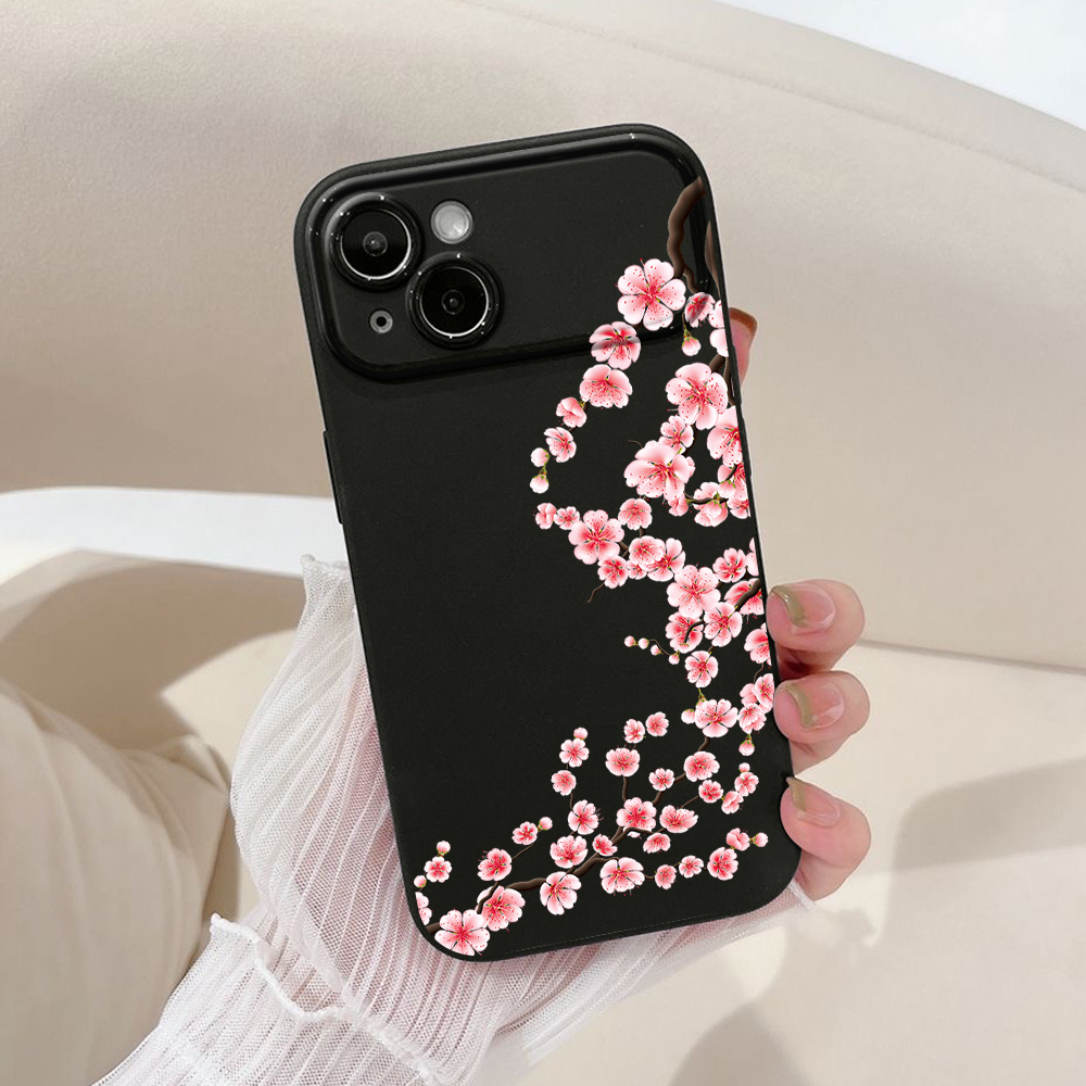 Flower Pop Pattern Big View Window Lens Protective Phone - Temu Ireland