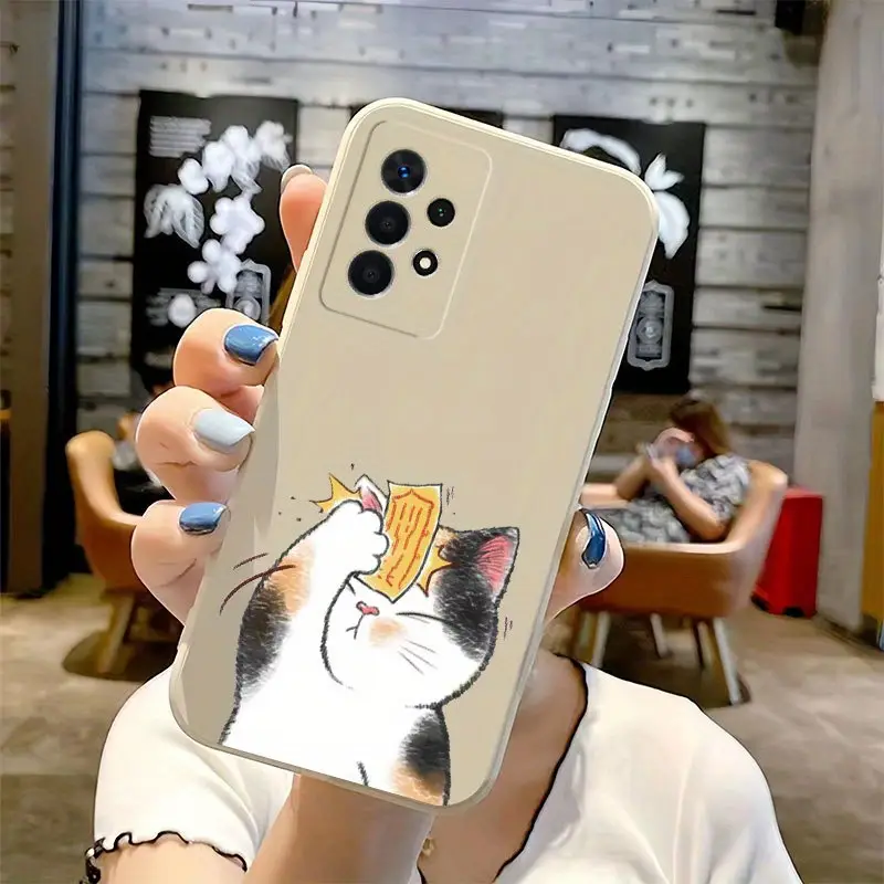 Cartoon Cute Cat Graphic Phone Case For Samsung A02 A02s A03 A03s A