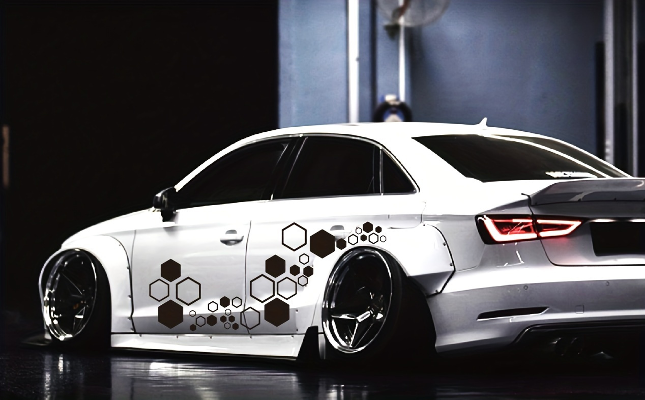 Honeycomb Auto Vinyl Decals Large Small Combination - Temu