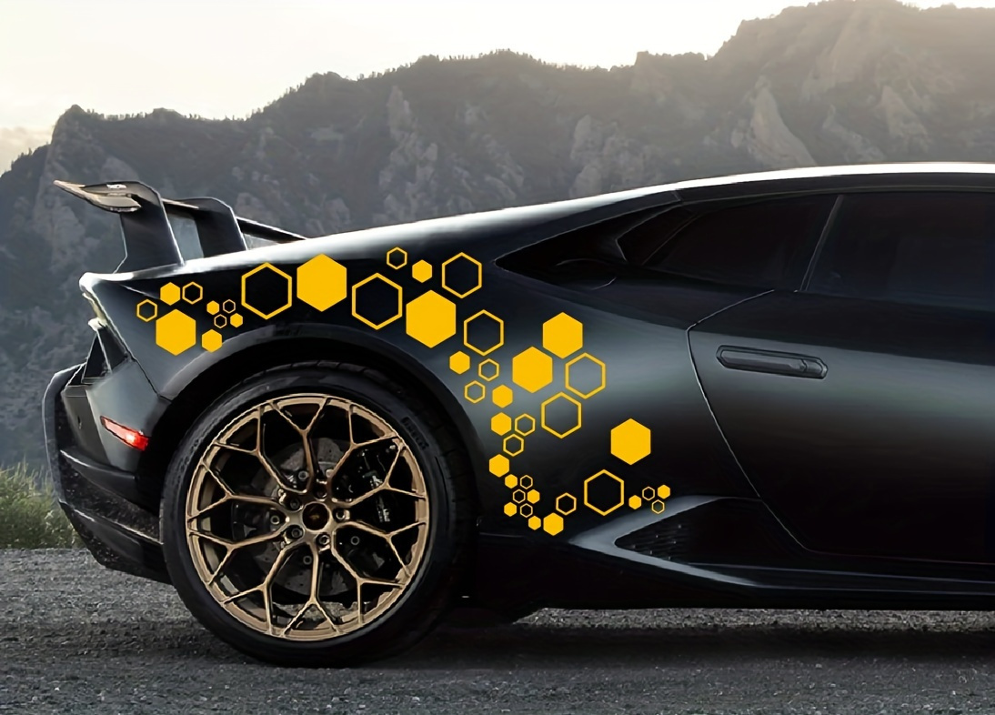 Honeycomb Auto Vinyl Decals Large Small Combination - Temu