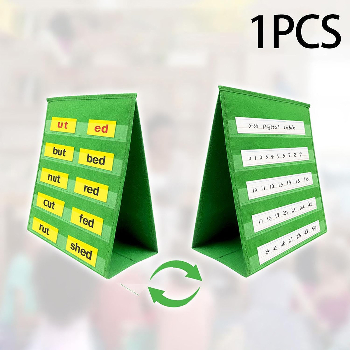 Pocket Chart Stand Voor Klaslokaal Dubbelzijdige Tafelblad - Temu ...