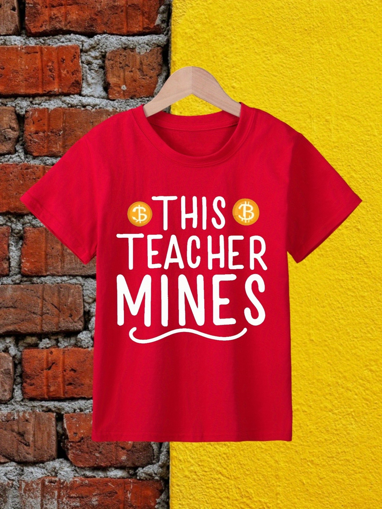 Boys Teacher Mines Print T shirt Casual Lightweight Comfy - Temu Australia