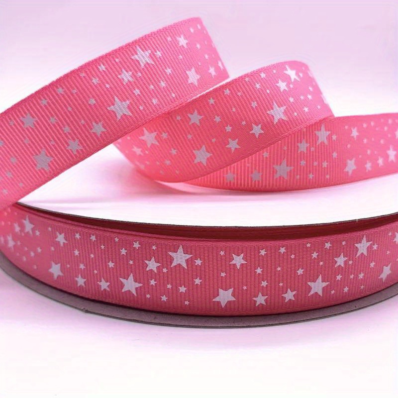 5 Yards Rib Tape Printed Star Ribbons Christmas Wedding - Temu Portugal