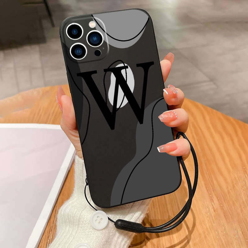 W Graphic Phone Case Lanyard Iphone 15 14 13 12 11 Pro Max - Temu United Kingdom