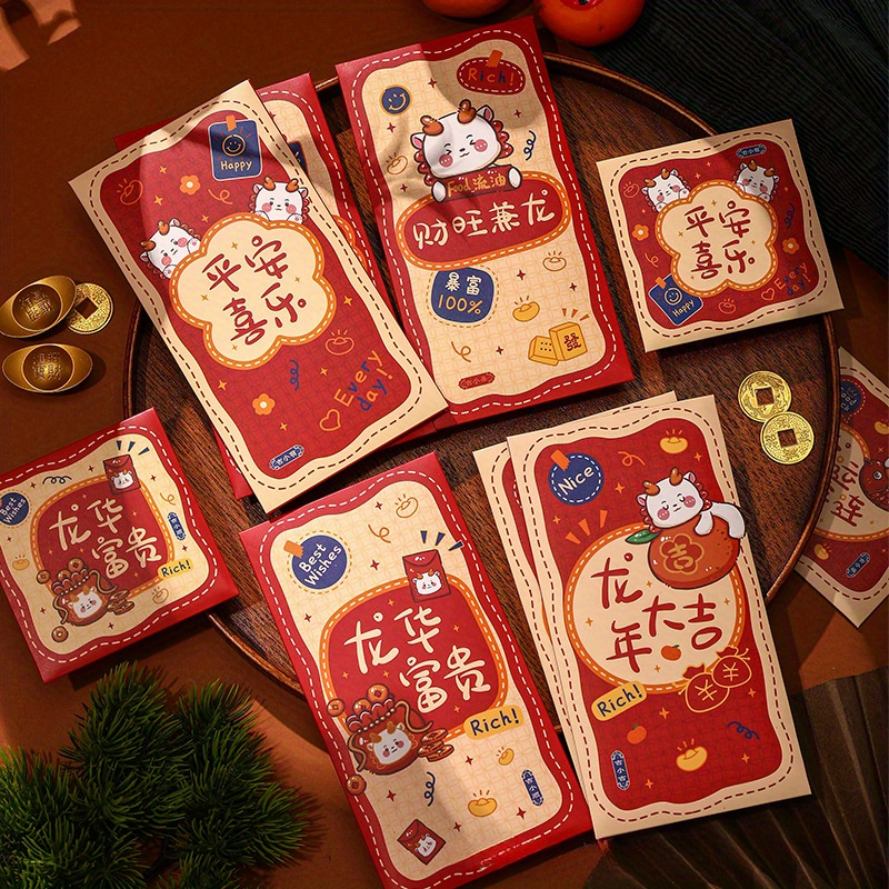 Cute Creative Red Envelopes New Year Favors - Temu Australia