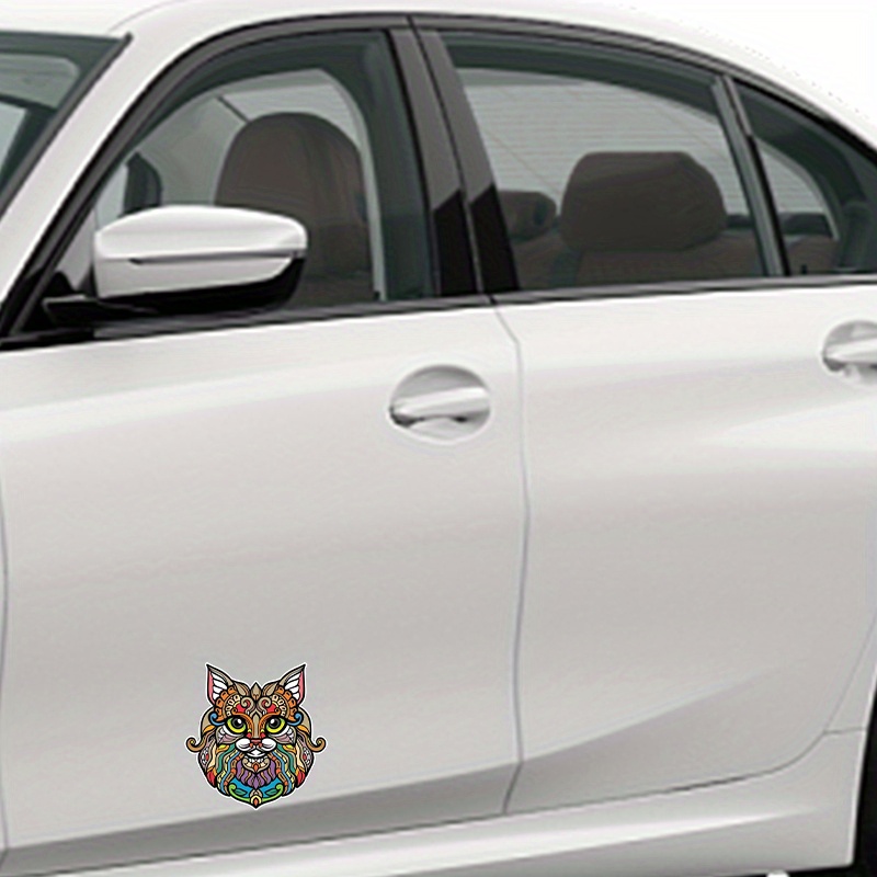 Cute Colorful Cat Car Window Sticker Decal Cool Unique - Temu Australia