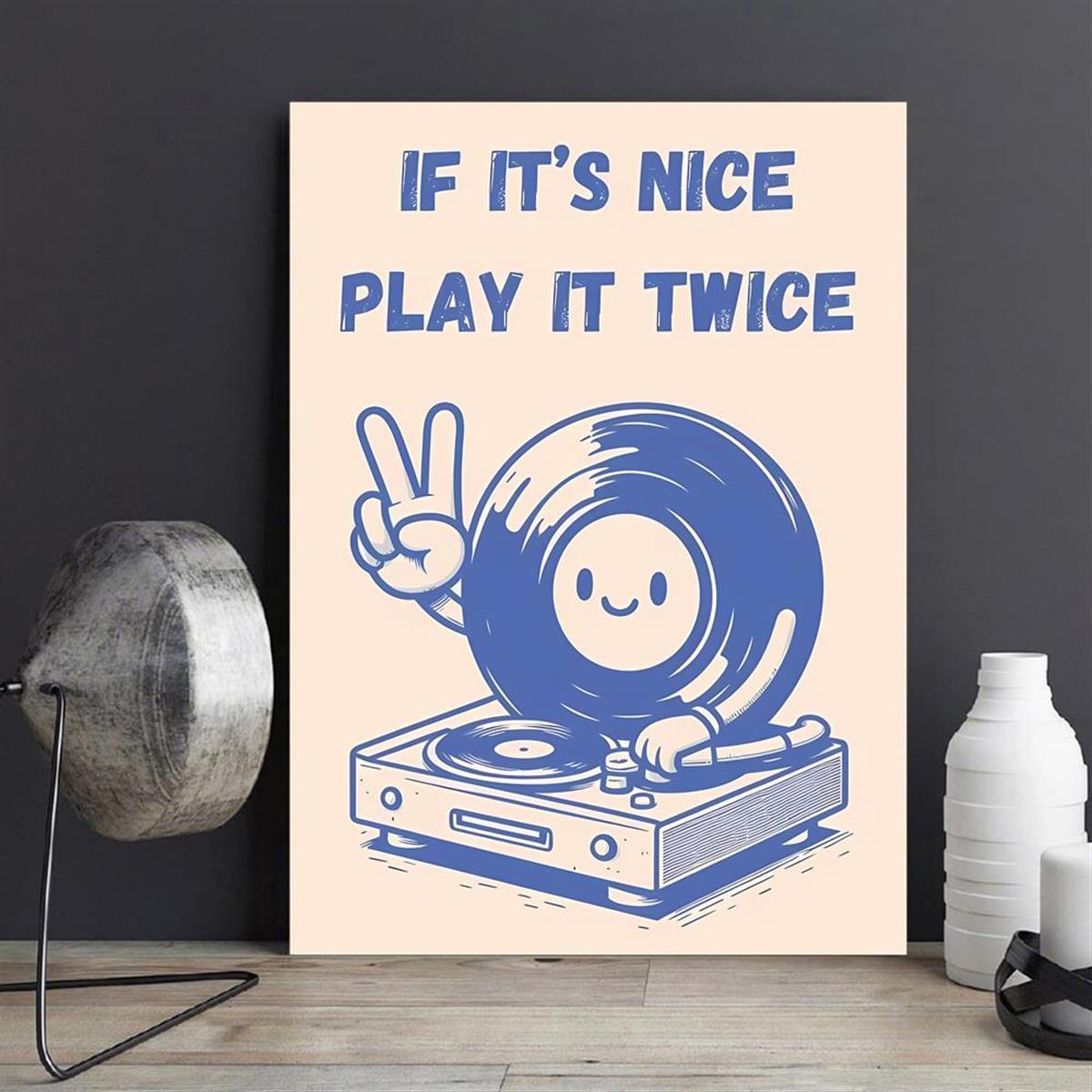 Canvas Poster Printed Painting Music Lover Wall Art Retro - Temu