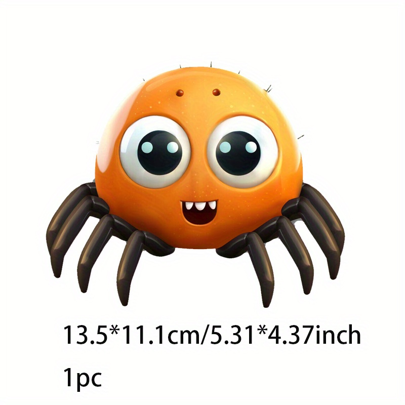 Halloween Spider Shaped Vinyl Decal Sticker Cartoon Cute - Temu Australia