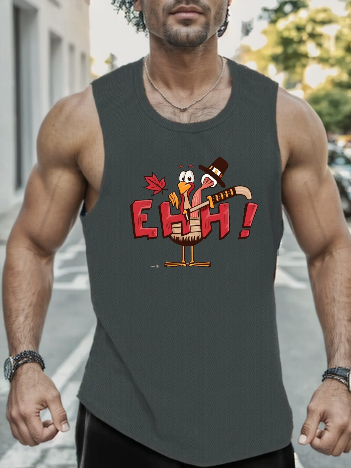 Happy Thanksgiving Turkey Print A shirt Tanks Sleeveless - Temu New Zealand