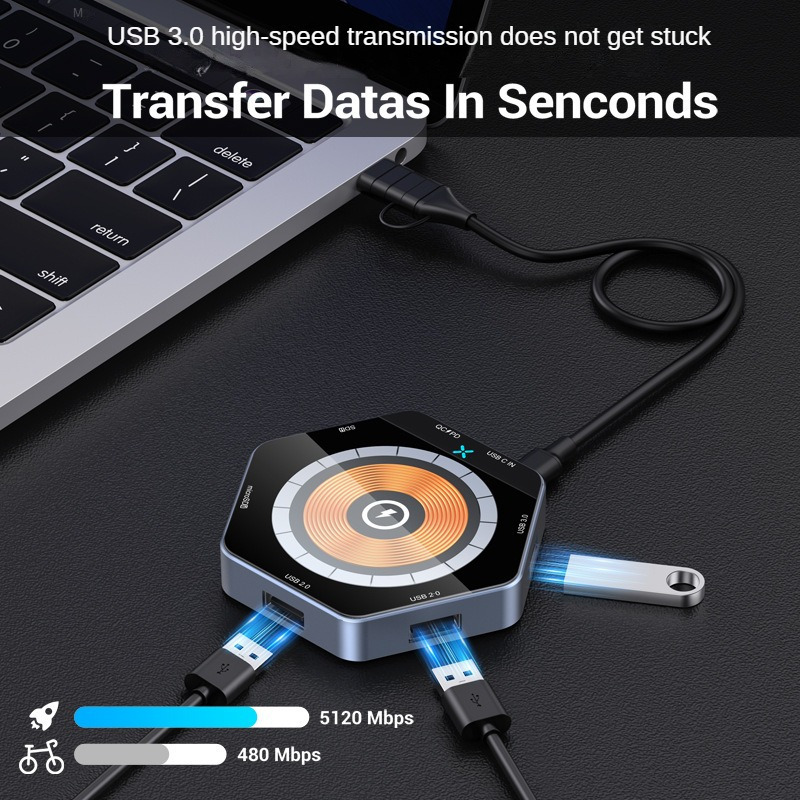 Docking Station Wireless Charging Hub 1 Drag 6 Magnetic - Temu Ireland