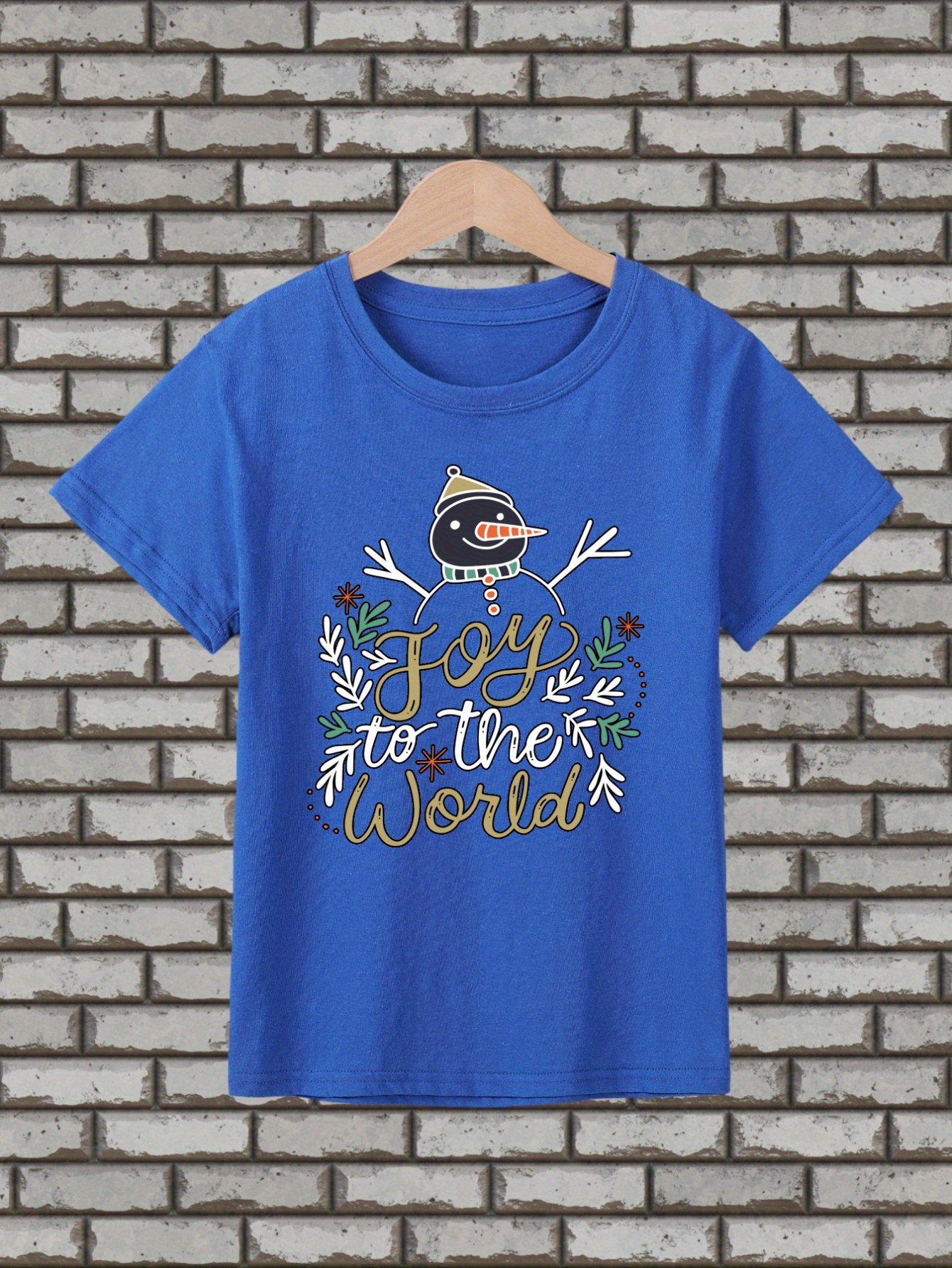 Girl's Cartoon Snowman Alphabets Pattern Shirt Casual - Temu Ireland