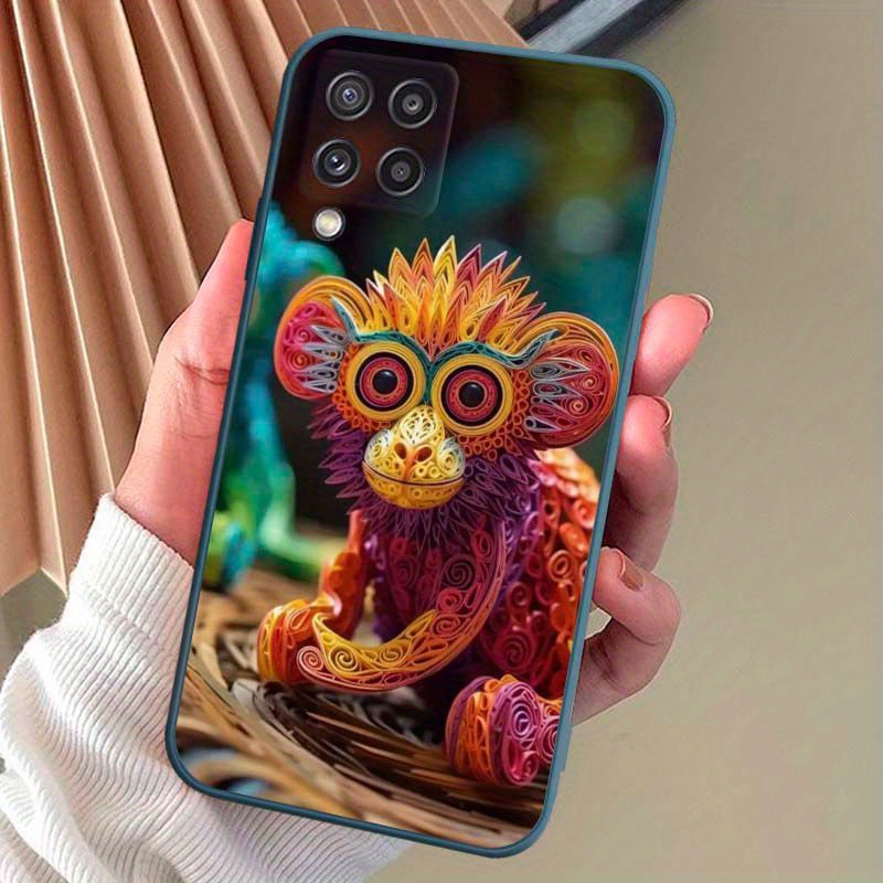 Cute Little Monkey Tpu Soft Protective Phone Case Samsung - Temu Australia