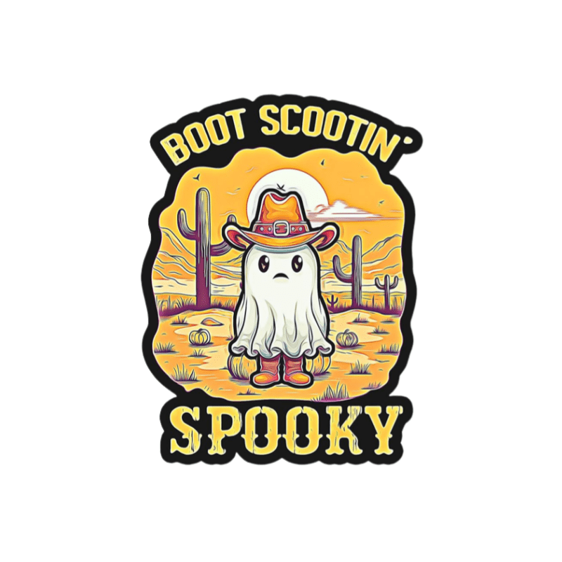 Retro Western Cowboy Halloween Outdoor Sticker Vinyl - Temu Australia