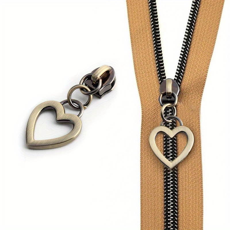 Heart shaped Zipper Puller 5 Colors Nylon Decorative Bag - Temu Australia