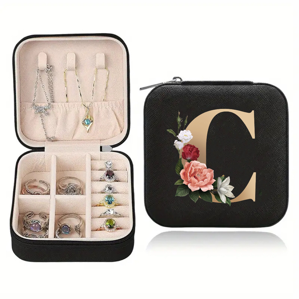 1 pc mini letter pattern jewelry box versatile travel - Temu Kuwait