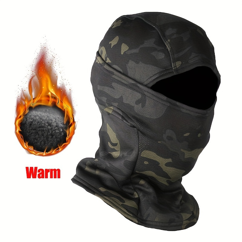 Winter Windproof Warm Tactical Camouflage Balaclava Hat Plus - Temu Canada