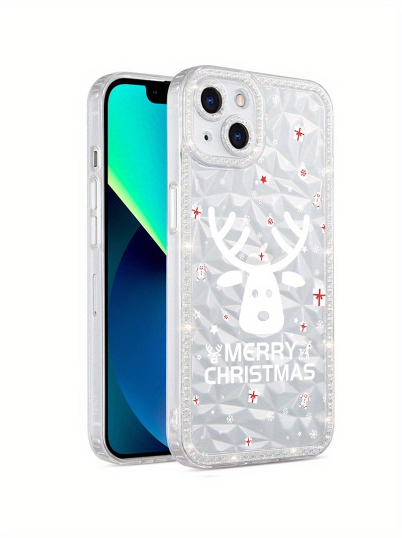 Christmas Graphic Pattern Silicon Phone Case Iphone 15 14 13 - Temu Canada