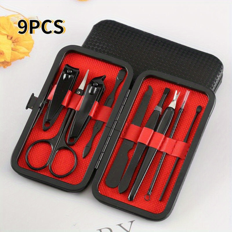 Nail Clippers Manicure Tool Set Portable Travel Case Cuticle - Temu Canada