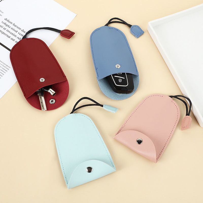 Creative Pull Key Bag Cover Pu Leather Fashion Car Key Case - Temu ...