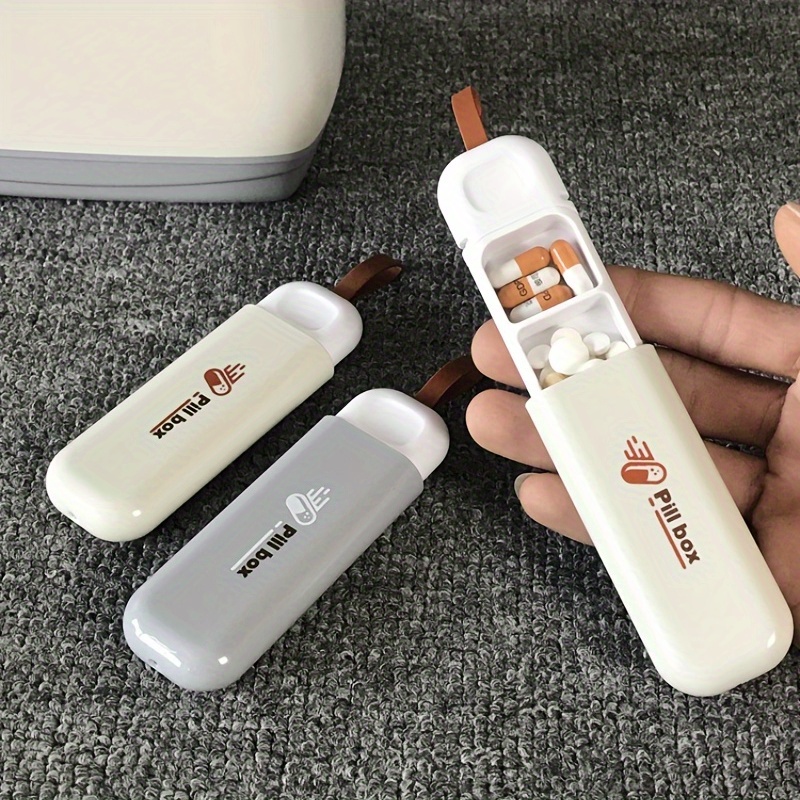 Portable Mini Tablet Dispenser Pill Box Medicine Container - Temu New ...