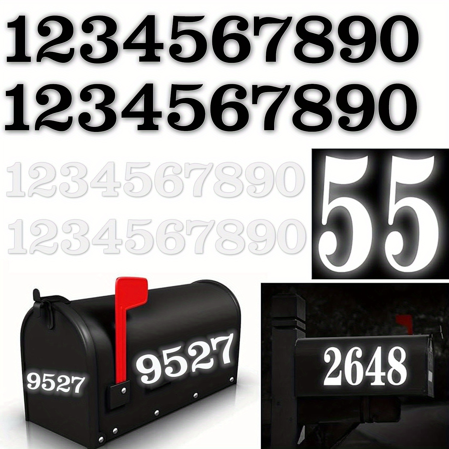 numbers mailbox sold on Temu United States