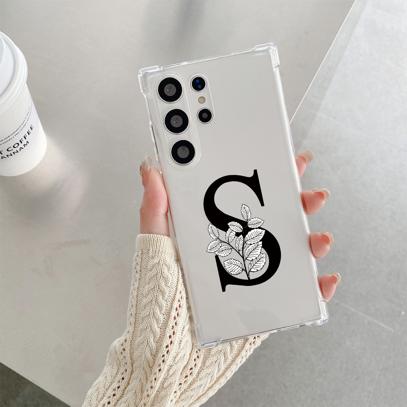 Cool Minimalist Alphabet Pattern Four Corners Anti drop - Temu United ...