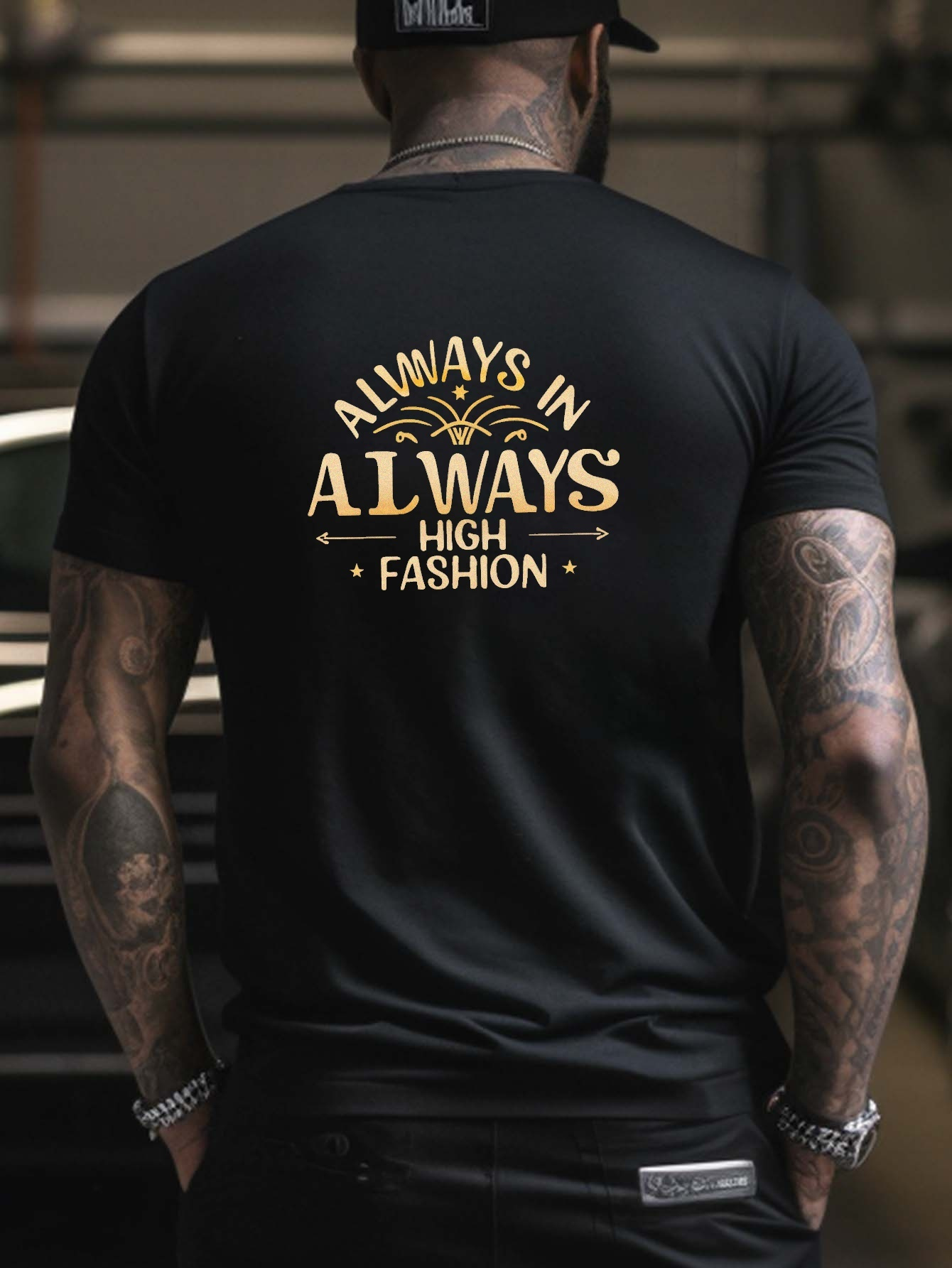 Always In Always High Fashion Letter Graphic Print Men's - Temu Canada