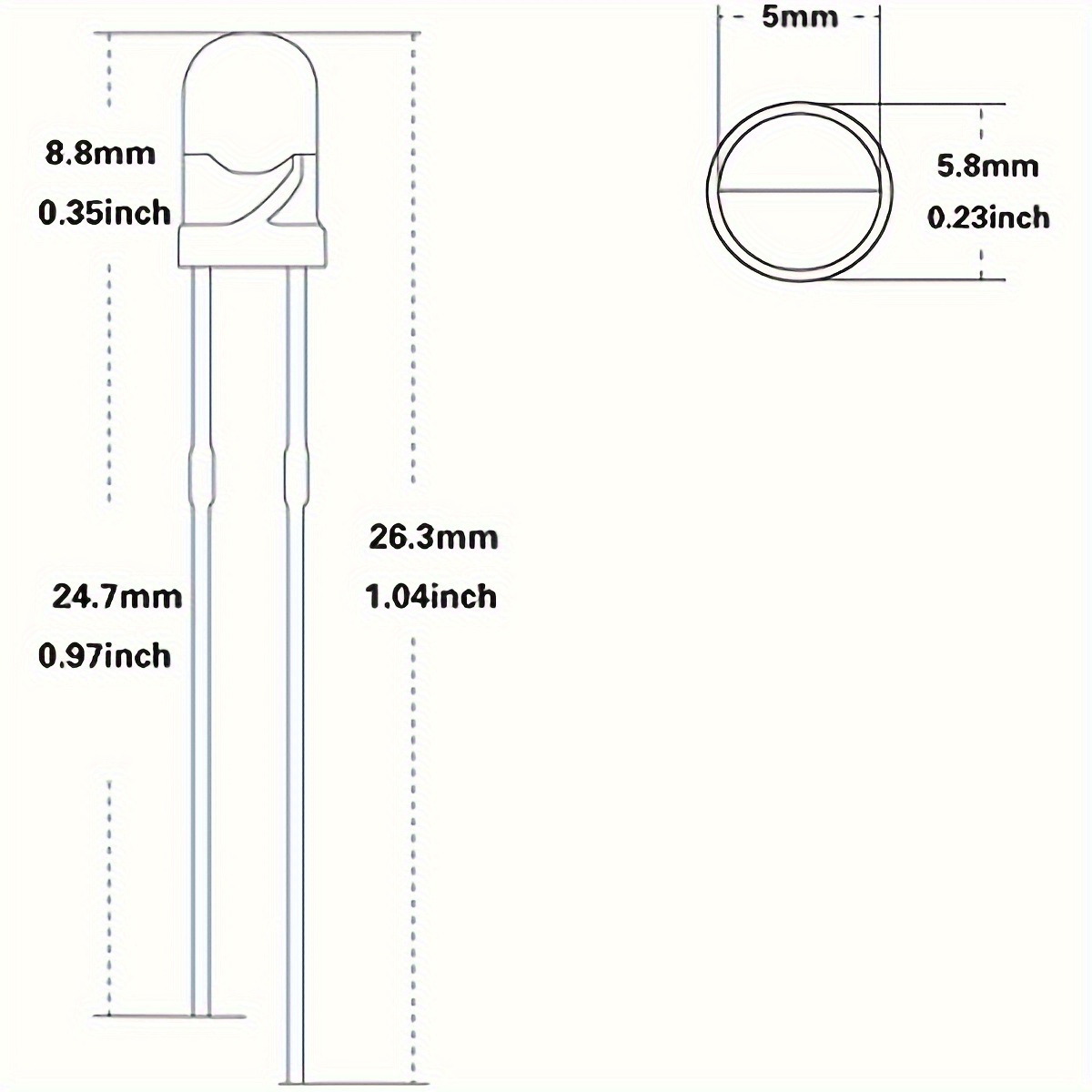 50 個 DIY LED 照明キット - 5mm 赤、緑、黄、青、白 LED - Temu Japan
