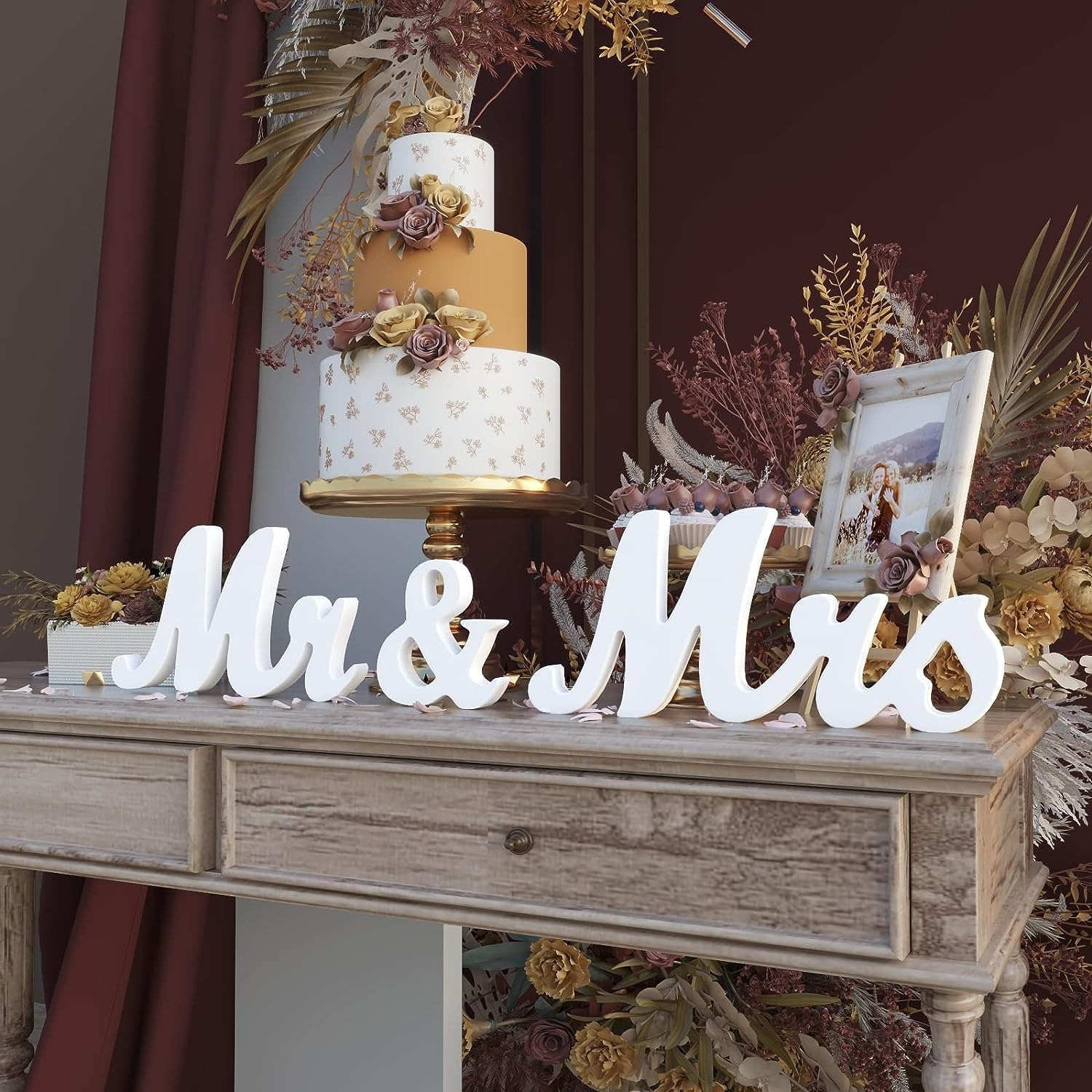 Mr and mrs wedding props store