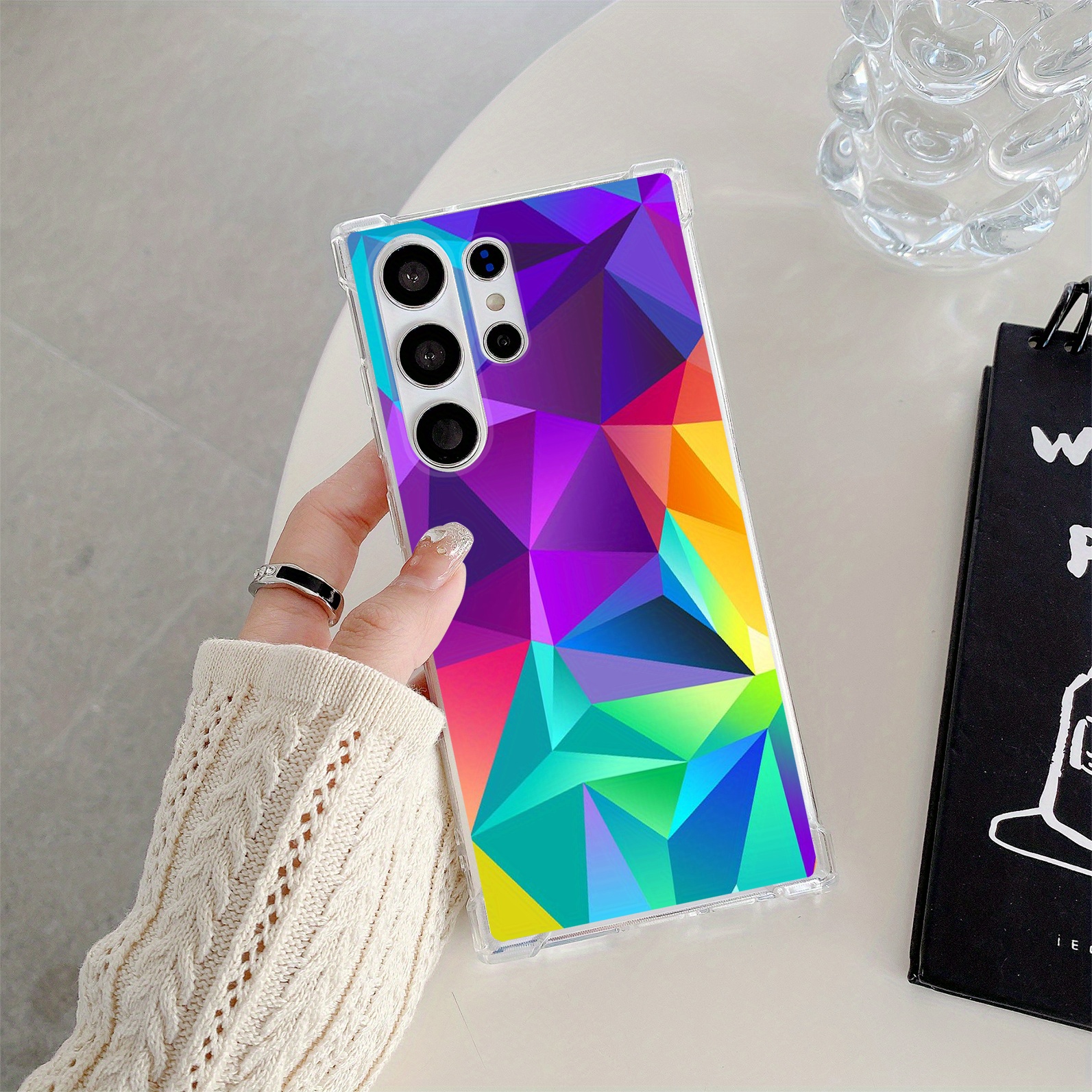 Multi dimensional Color Pattern Four Corners Anti drop - Temu Canada