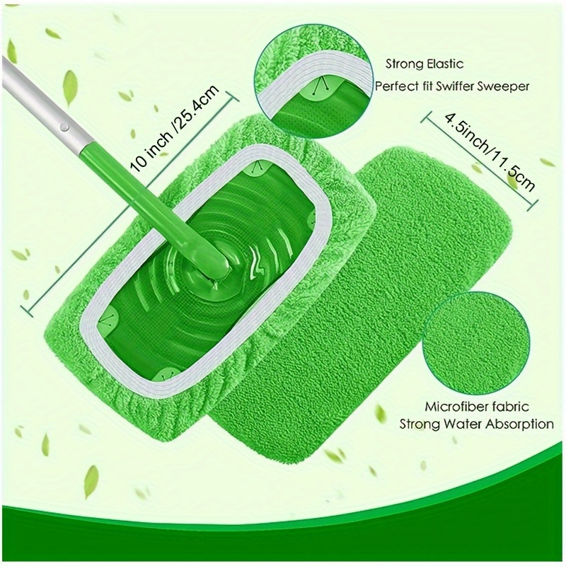 Reusable Mop Replacement Pad Flat Floor Mop Cloth Washable - Temu Portugal
