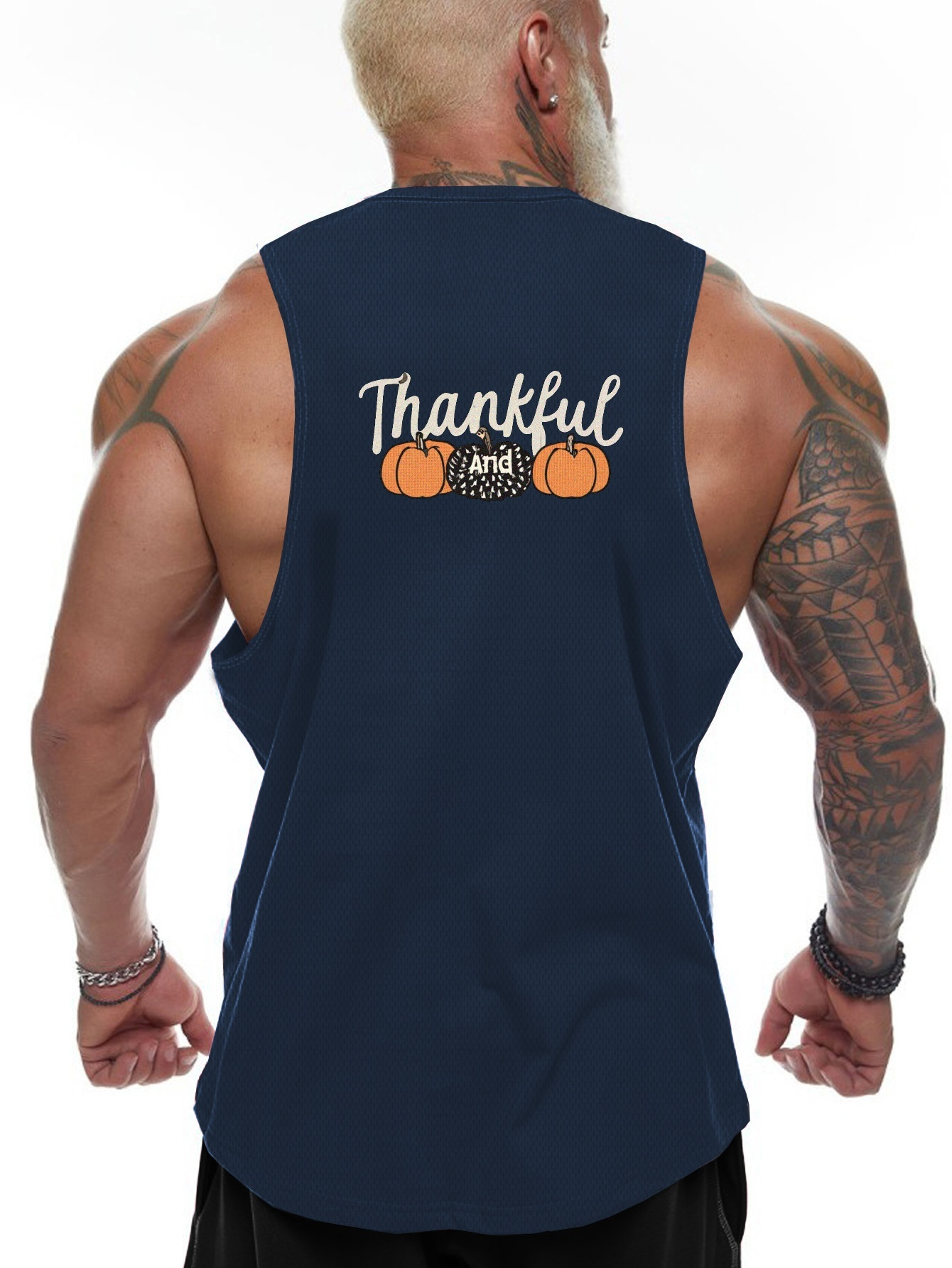 Plus Size Thankful Pumpkin Print Thanksgiving Tank Top Quick - Temu Canada