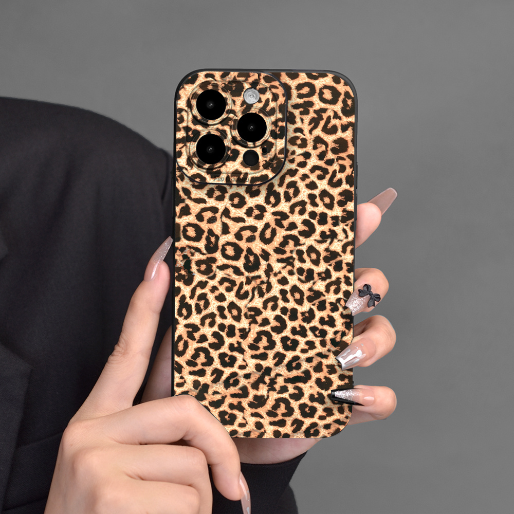 Leopard Print Pattern Mobile Phone Case Full body Protection - Temu New Zealand