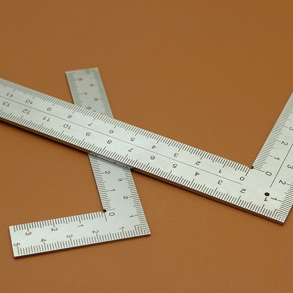 Mini Square Ruler Measuring Layout Tool Stainless Steel - Temu