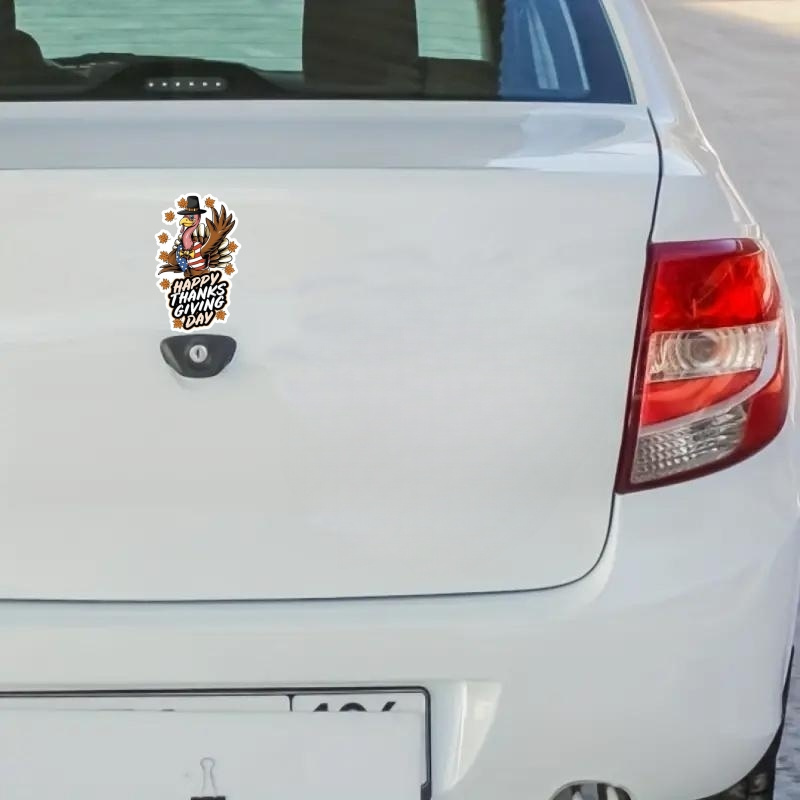Cute Thanksgiving Turkey Vinyl Car Decor Decal Sticker - Temu Ireland