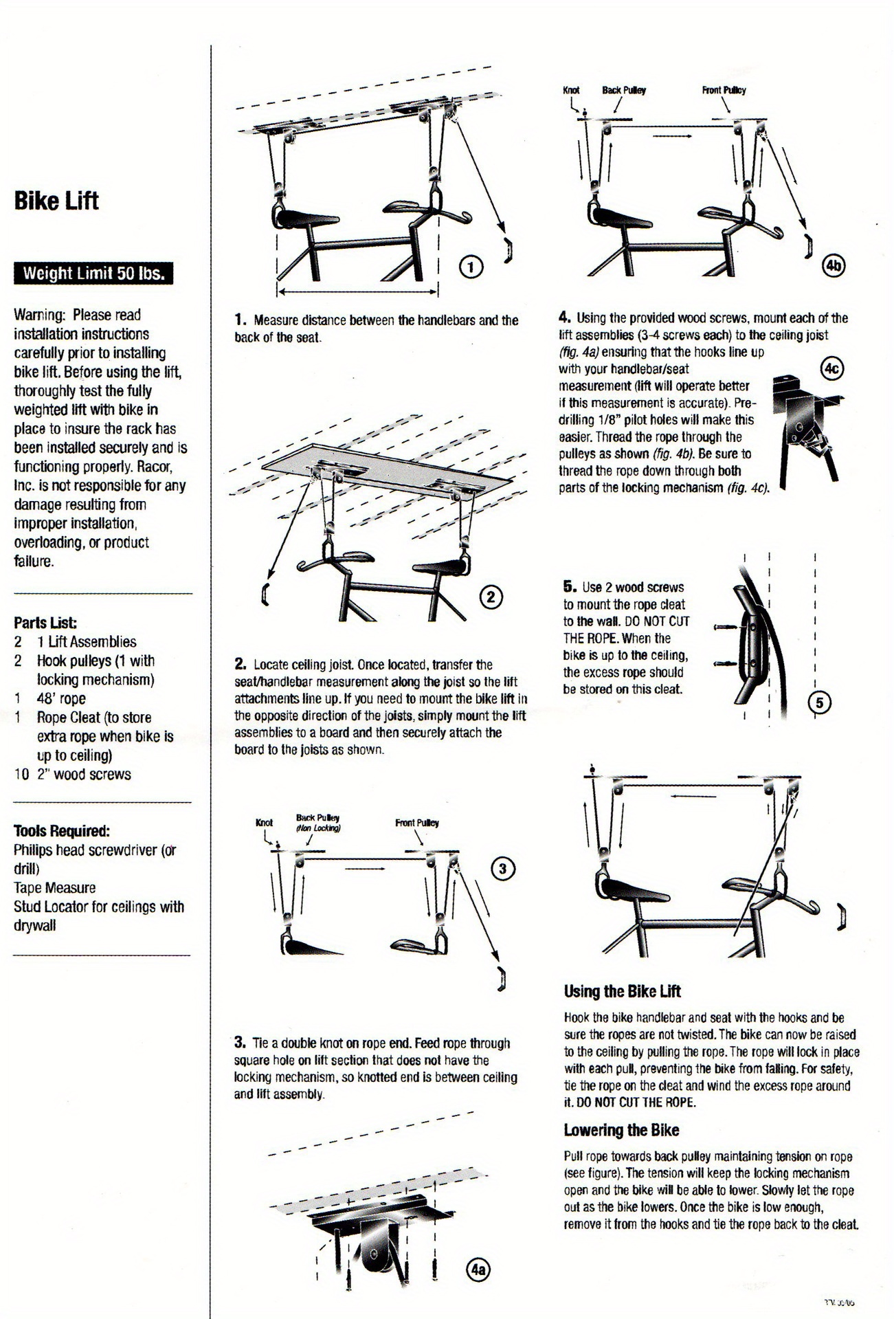 Heavy Duty Kayak Bike Lift Ceiling Mounted Mountain Bike - Temu