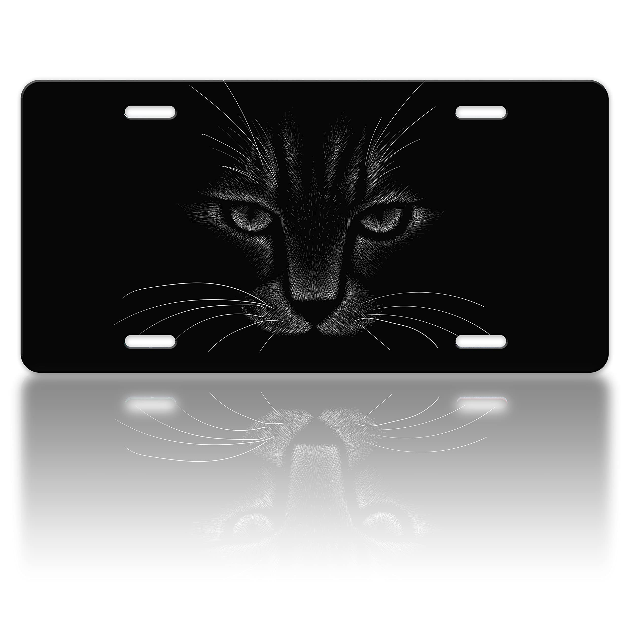 Black Cat License Plate Cover Pet Animal License Plate - Temu Canada