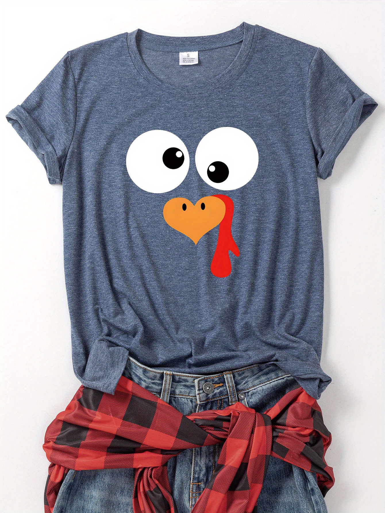 Thanksgiving T shirt Short Sleeve Crew Neck Casual Top - Temu Australia