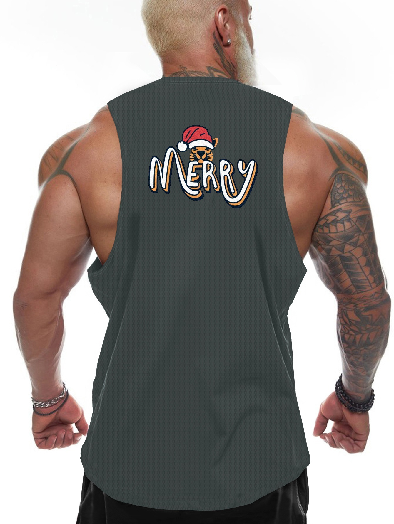 Plus Size Christmas Tank Top Quick Dry Breathable Comfy Mesh - Temu New ...