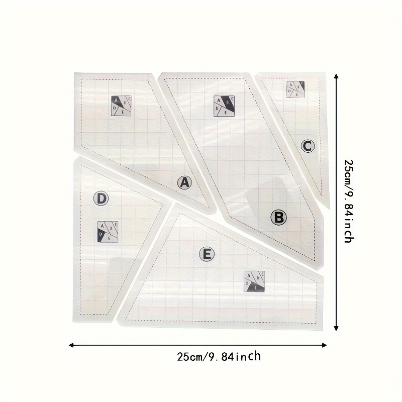 Quilting Rulers Templates Creative Quilting Cutting Template - Temu