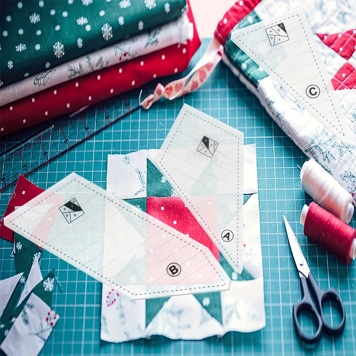 Quilting Rulers Templates Creative Quilting Cutting Template - Temu