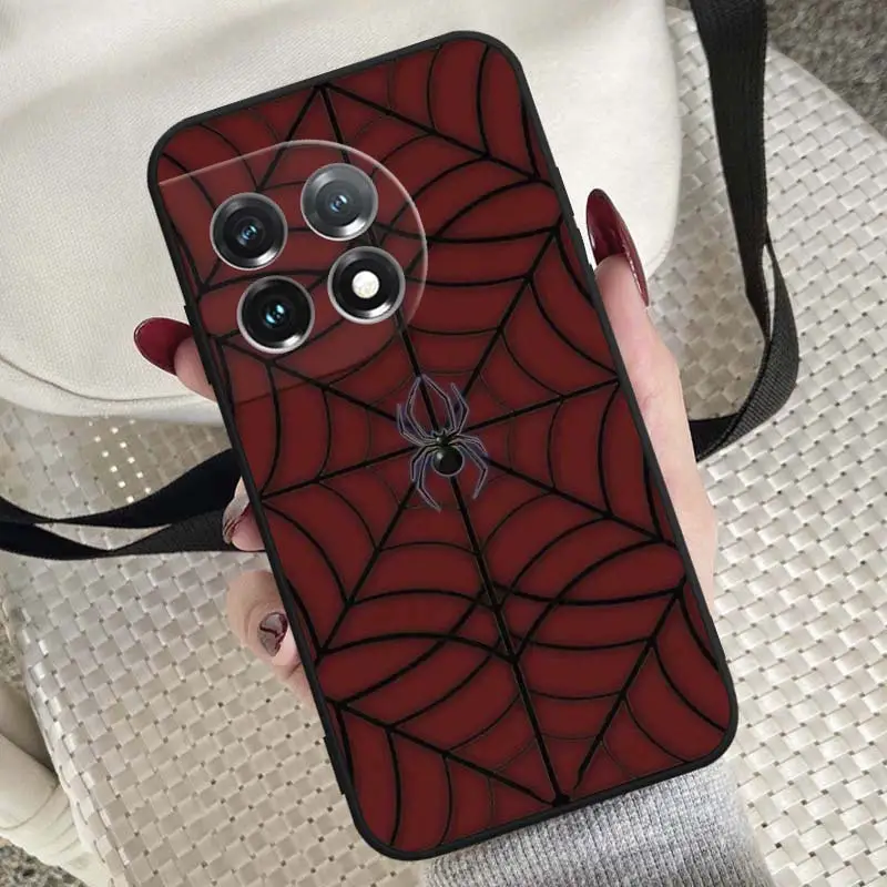 Funda Teléfono Suave Anticaída Tpu Mate Araña Negra Oneplus Temu Mexico
