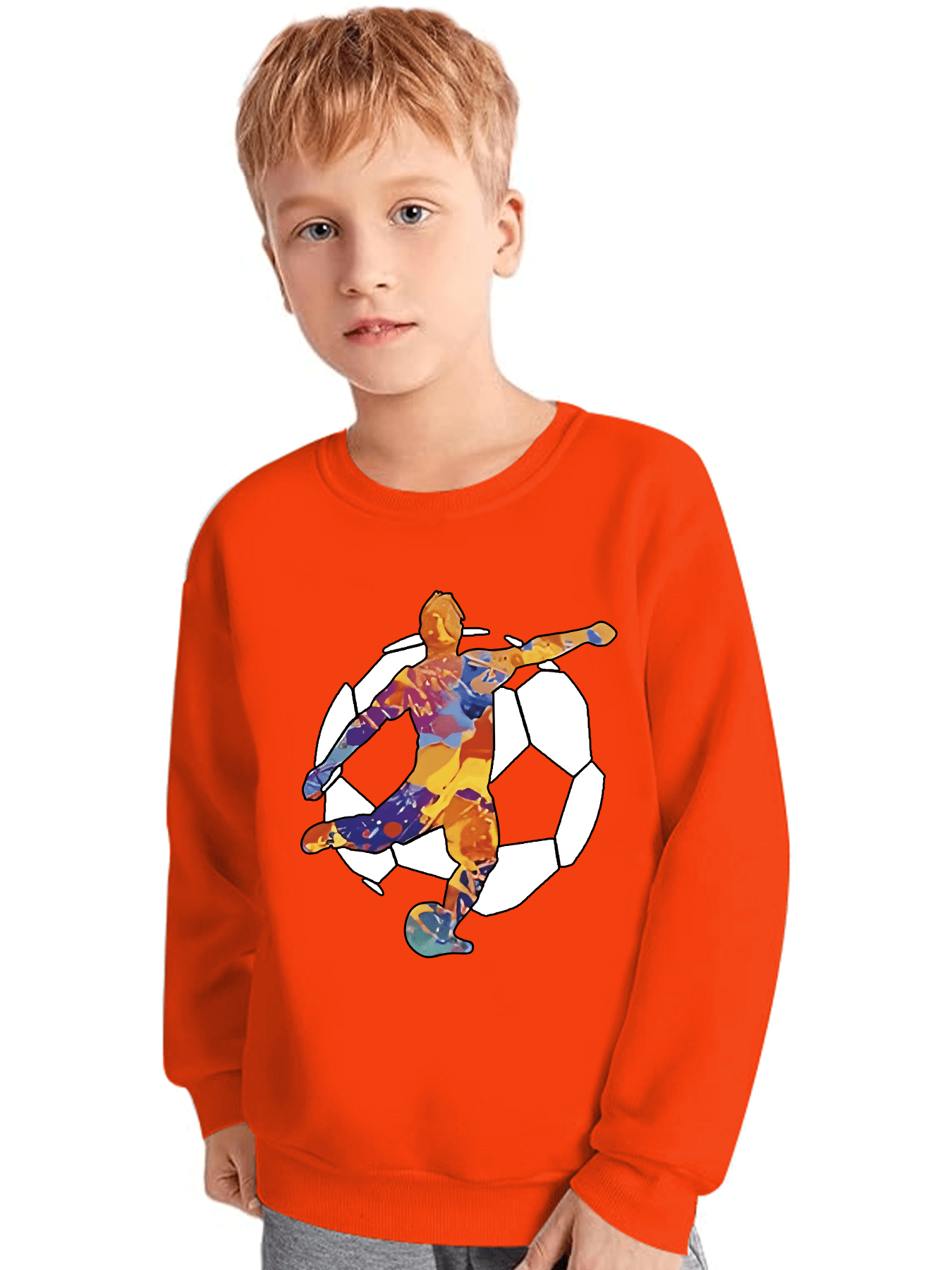 Tie Dye Football Player Print Sweatshirt Boys Cool - Temu New Zealand